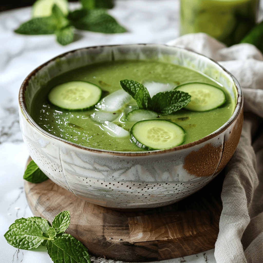 Gaspacho concombre menthe : la recette fraîcheur express pour l’été
