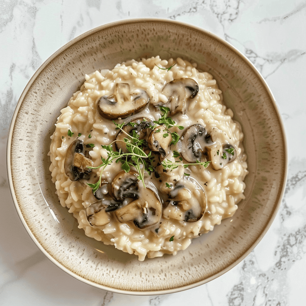 Risotto Champignon Crémeux – Recette Italienne Facile et Inratable