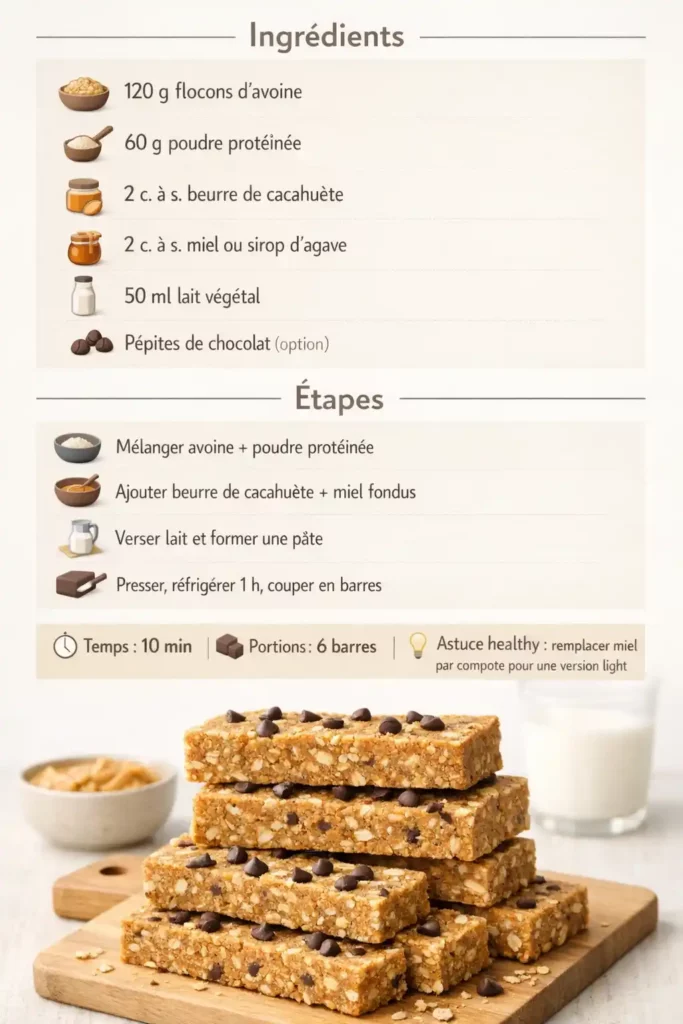 Recette Barre Prot in e Maison Saines Rapides Et Sans Sucre 10 Min recette-barre-prot-in-e-maison-saines-rapides-et-sans-sucre-10-min