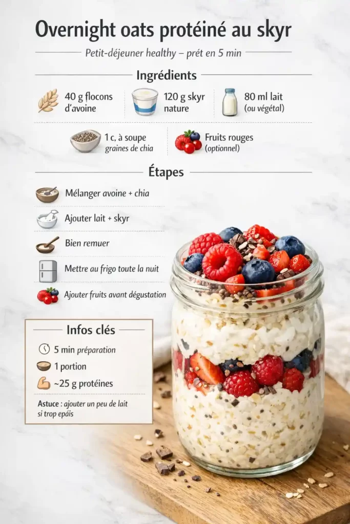 Overnight Oats With Skyr